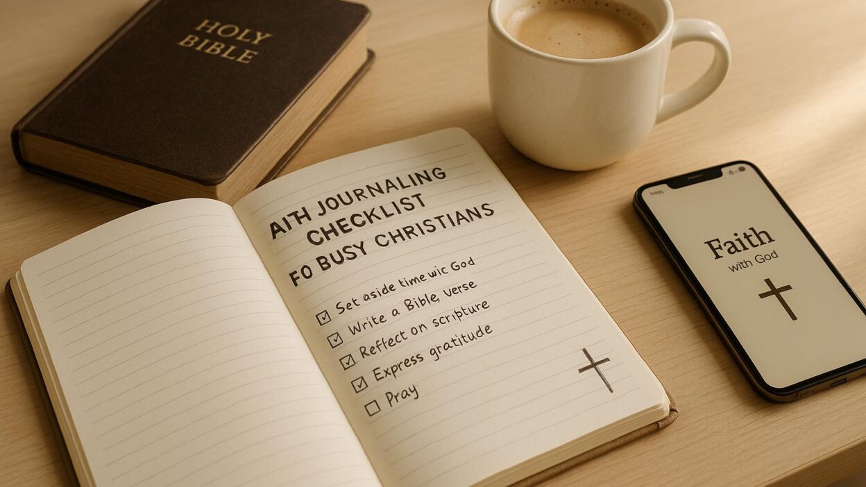 Faith Journaling Checklist for Busy Christians