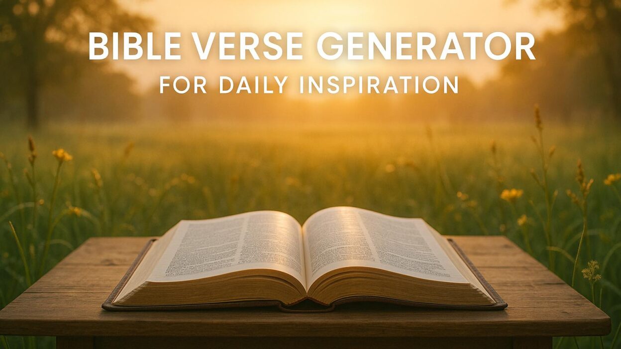 Bible Verse Generator for Daily Inspiration