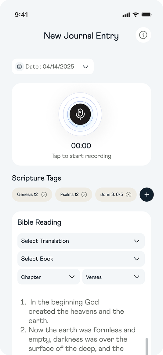 Psalmlog - Voice Journaling for the Modern Christian